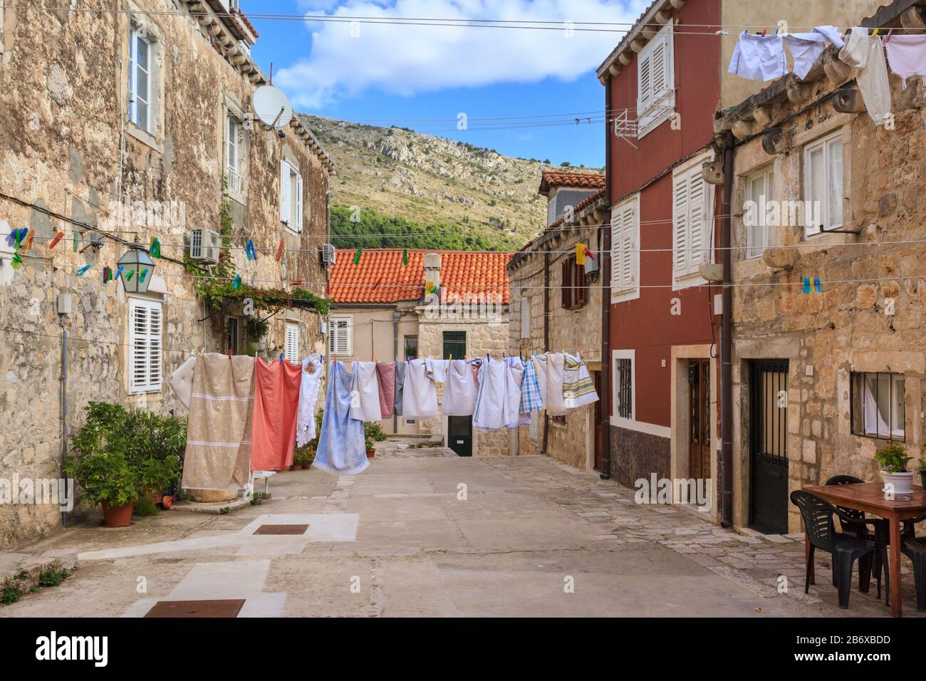 Street scene architecture in the historic Unesco heritage site city of ...