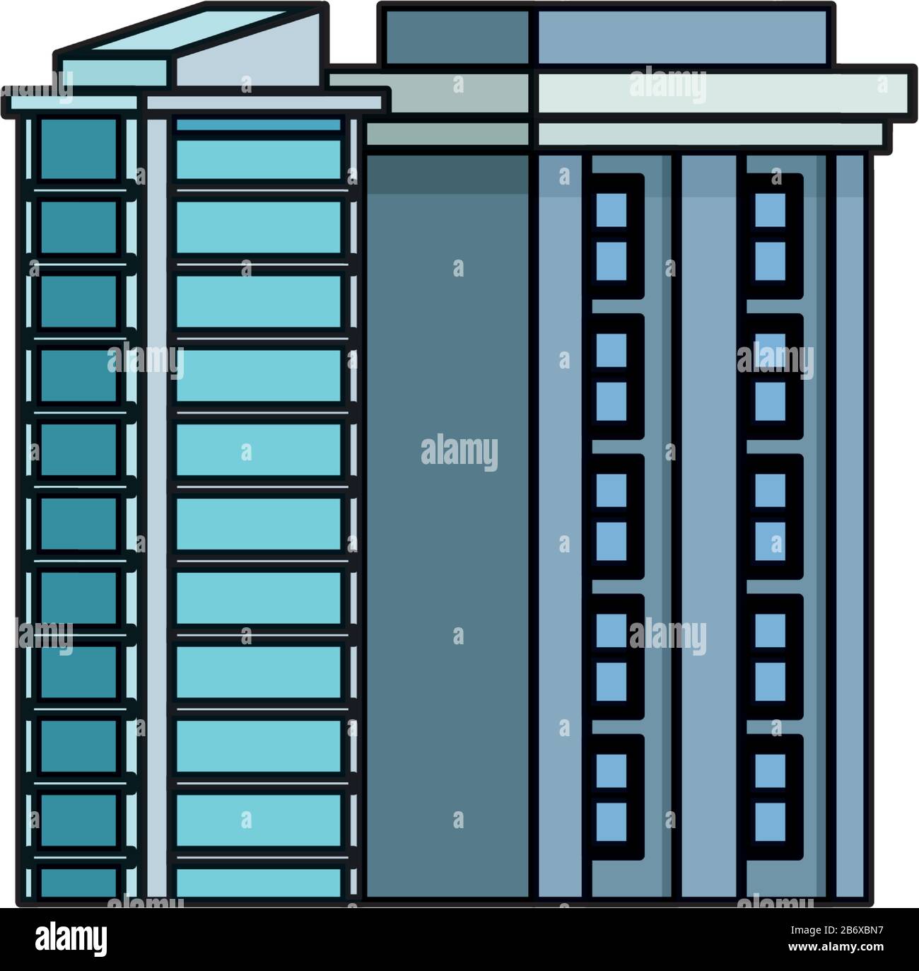 building with windows isolated icon Stock Vector Image & Art - Alamy