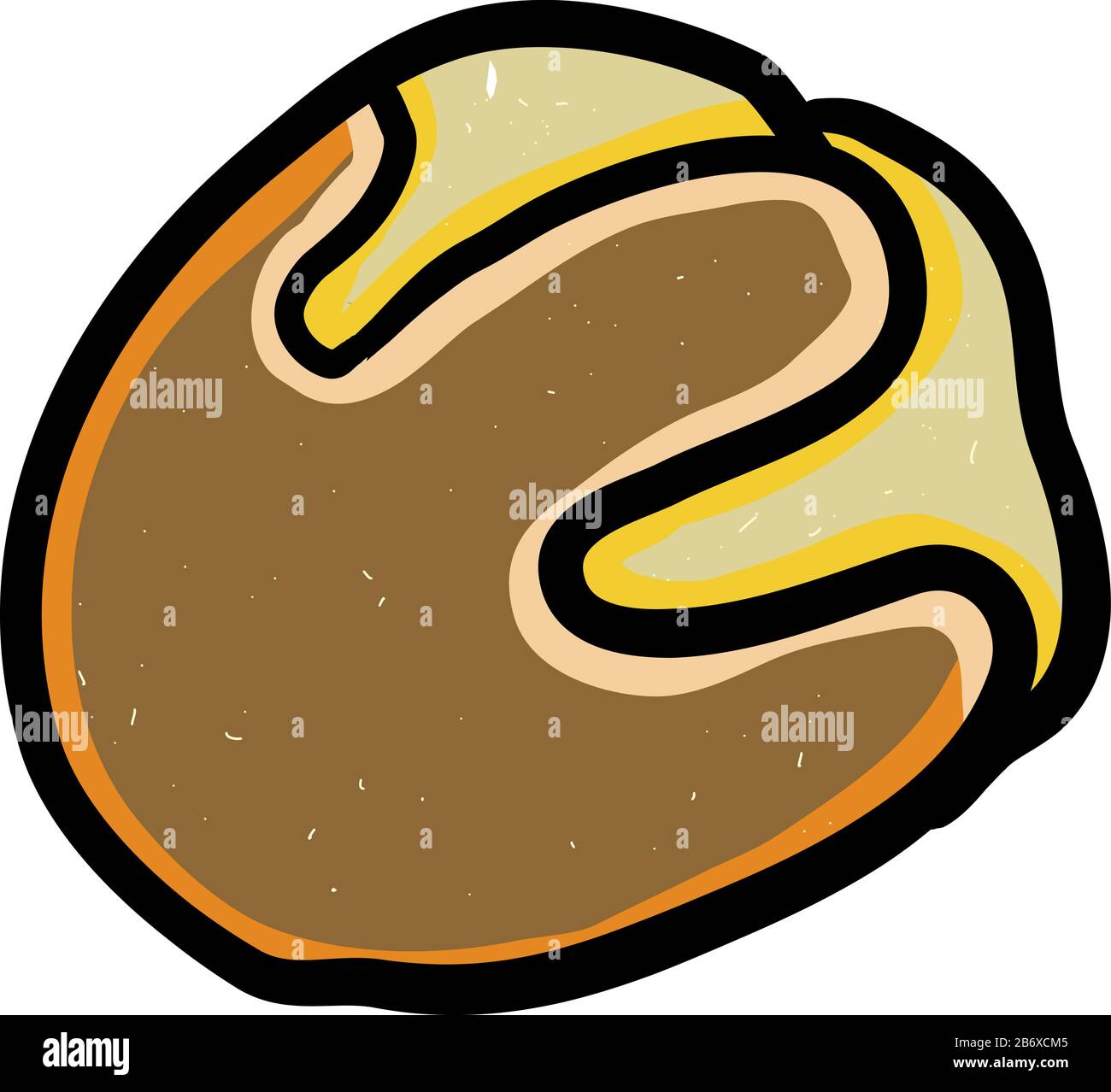 White crusty bread roll Stock Vector Images - Alamy