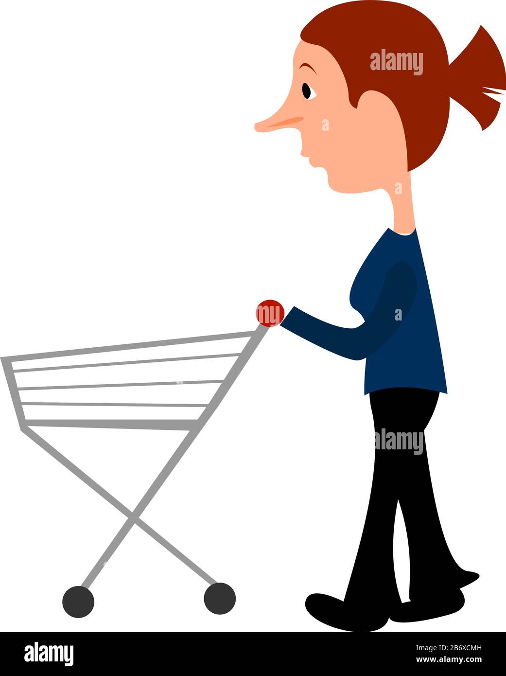 People in retail store Cut Out Stock Images & Pictures - Alamy