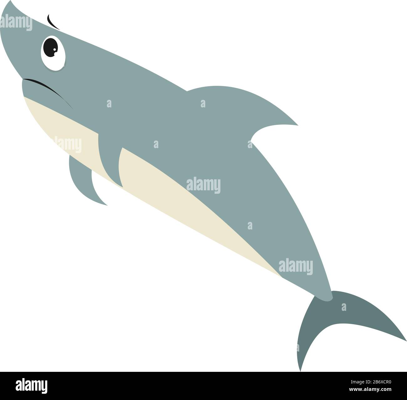 Sad Cartoon Shark