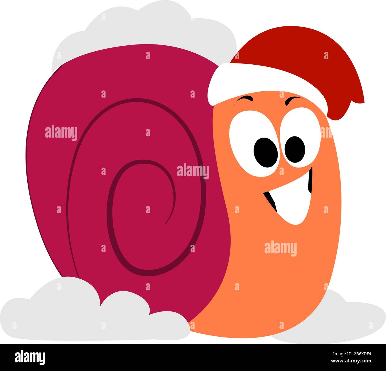 Face drawing in snow Stock Vector Images - Alamy