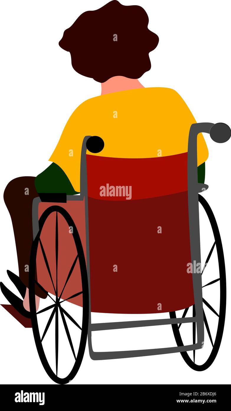 Disabled person vector vectors Stock Vector Images - Alamy