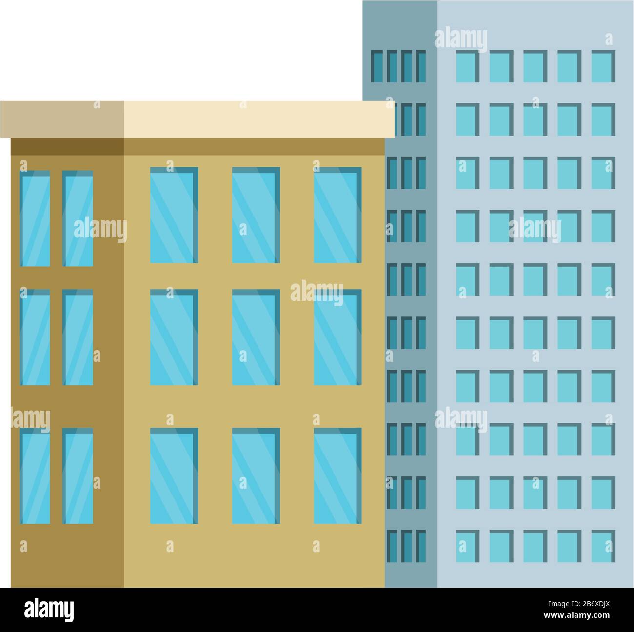 building with windows isolated icon Stock Vector Image & Art - Alamy