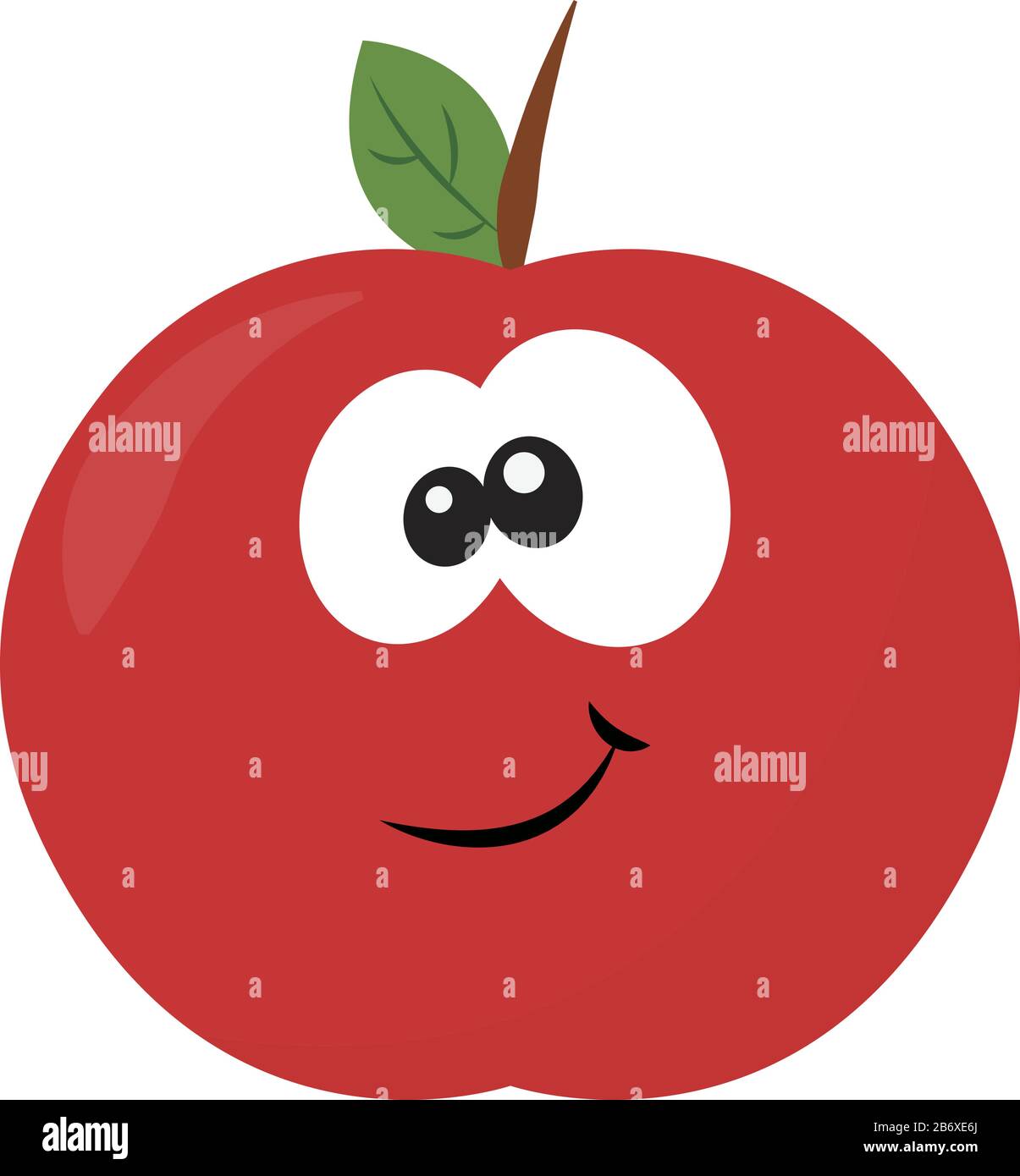 Happy apple Cut Out Stock Images & Pictures - Alamy