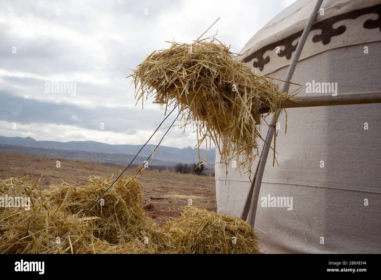 Old Nomadic Turkish Tents. Nomadic People Stock Photo - Alamy