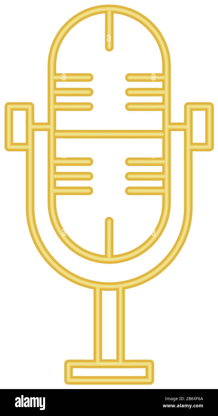 Microphone radio device isolated icon Stock Vector Image & Art - Alamy