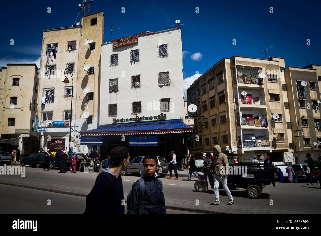 A suburban scene in Fes, Morocco Stock Photo - Alamy