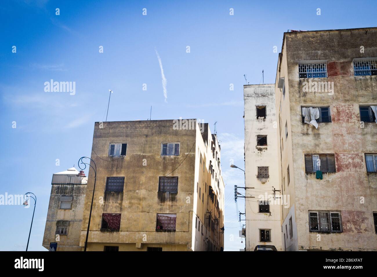 Suburban apartment blocks in Fes, Morocco Stock Photo - Alamy