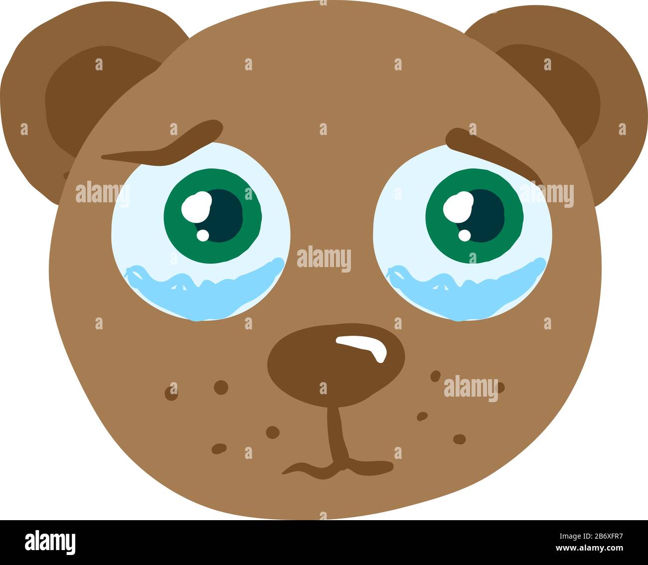 Crying Bear Cartoon