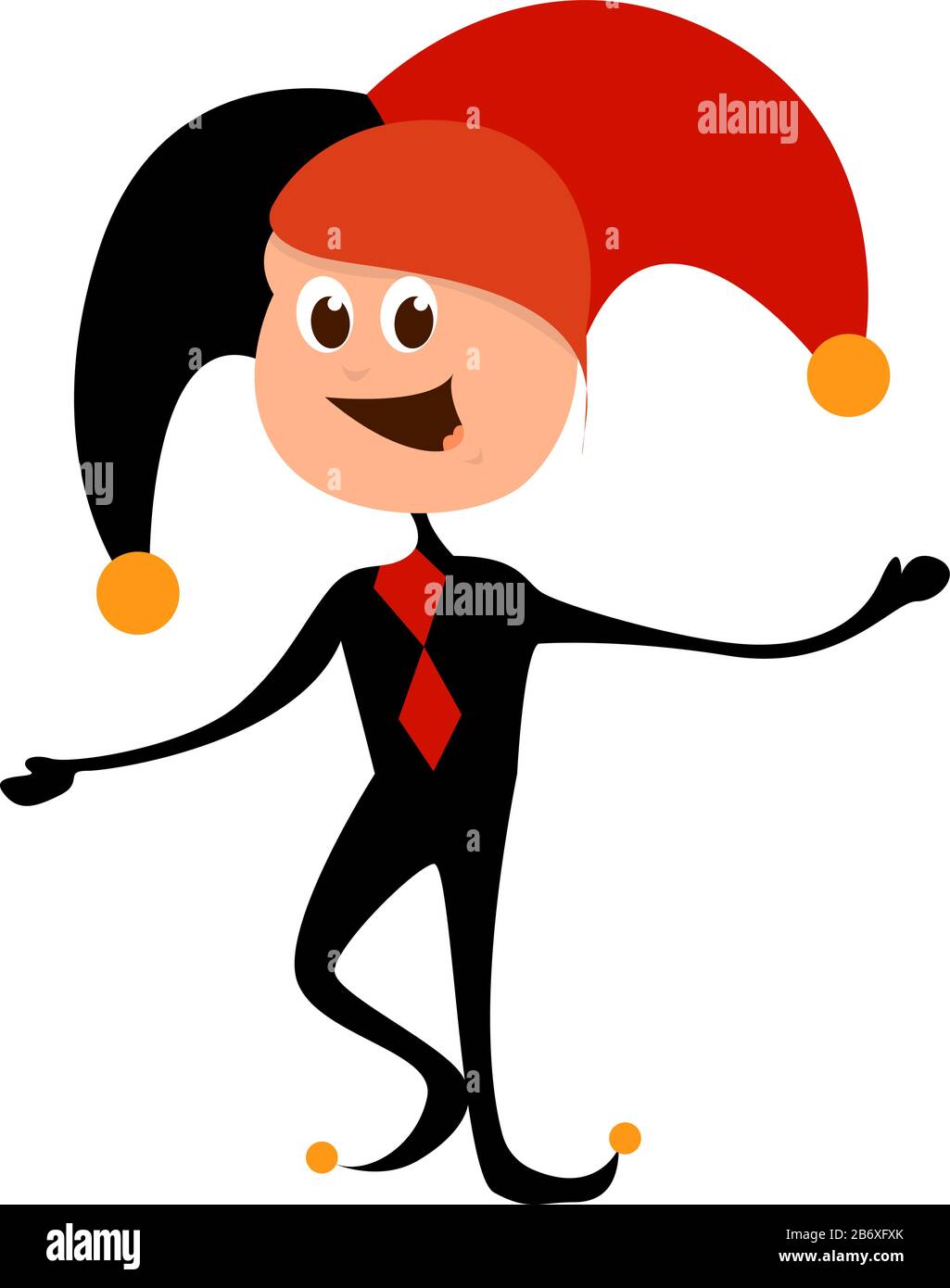 Buffoon, illustration, vector on white background Stock Vector Image ...