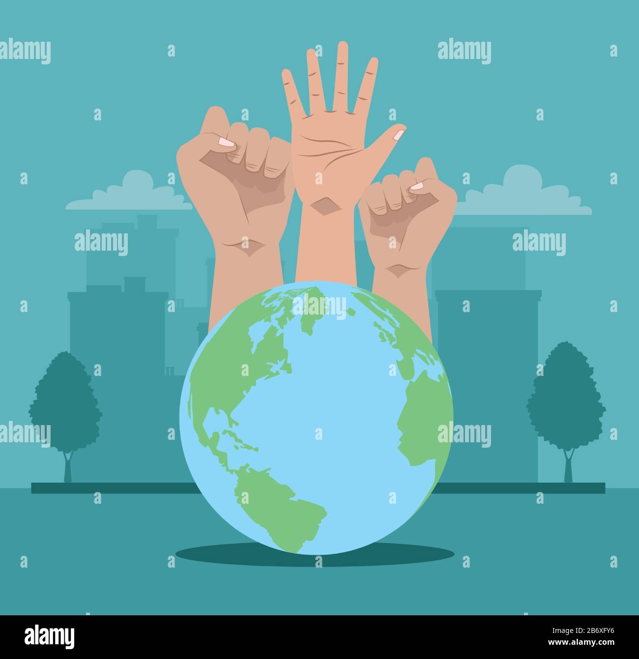 Protesting environment Stock Vector Images - Alamy