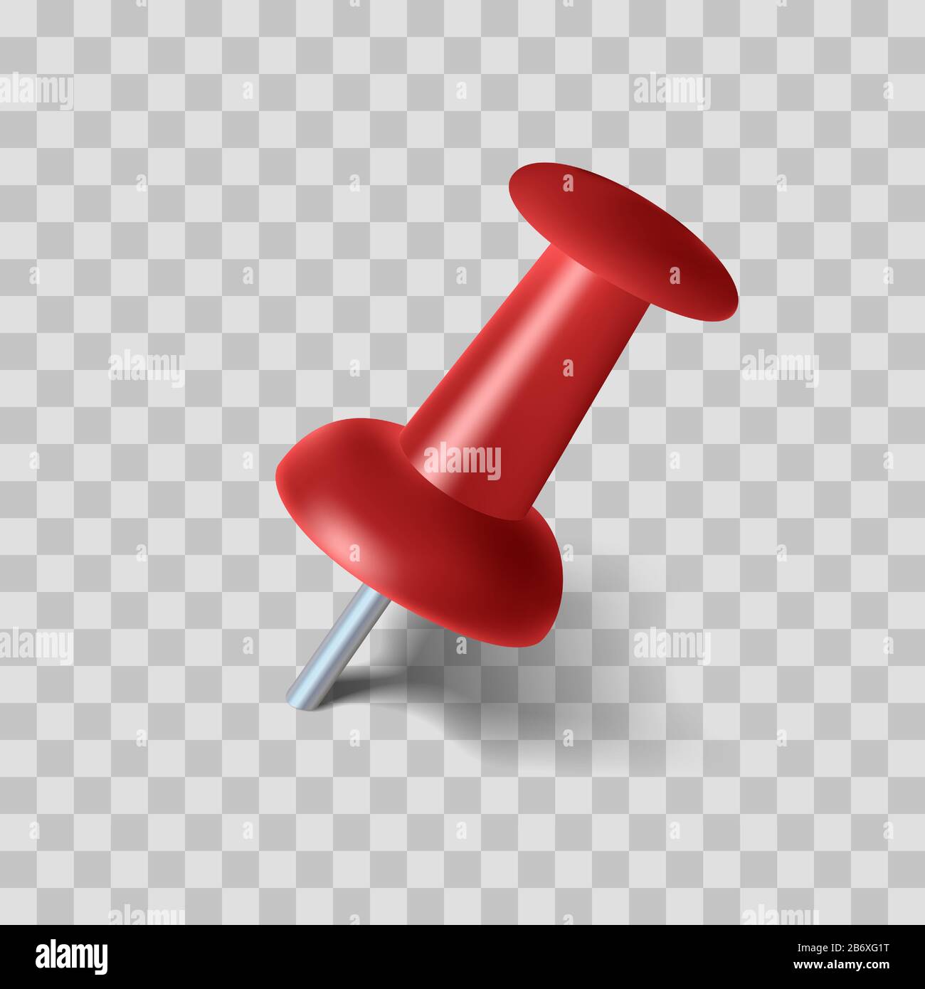 realistic pin with shadow, vector illustration Stock Vector Image & Art ...