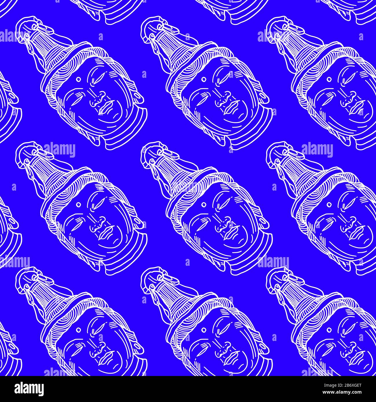 Buddha pattern, illustration, vector on white background Stock Vector ...