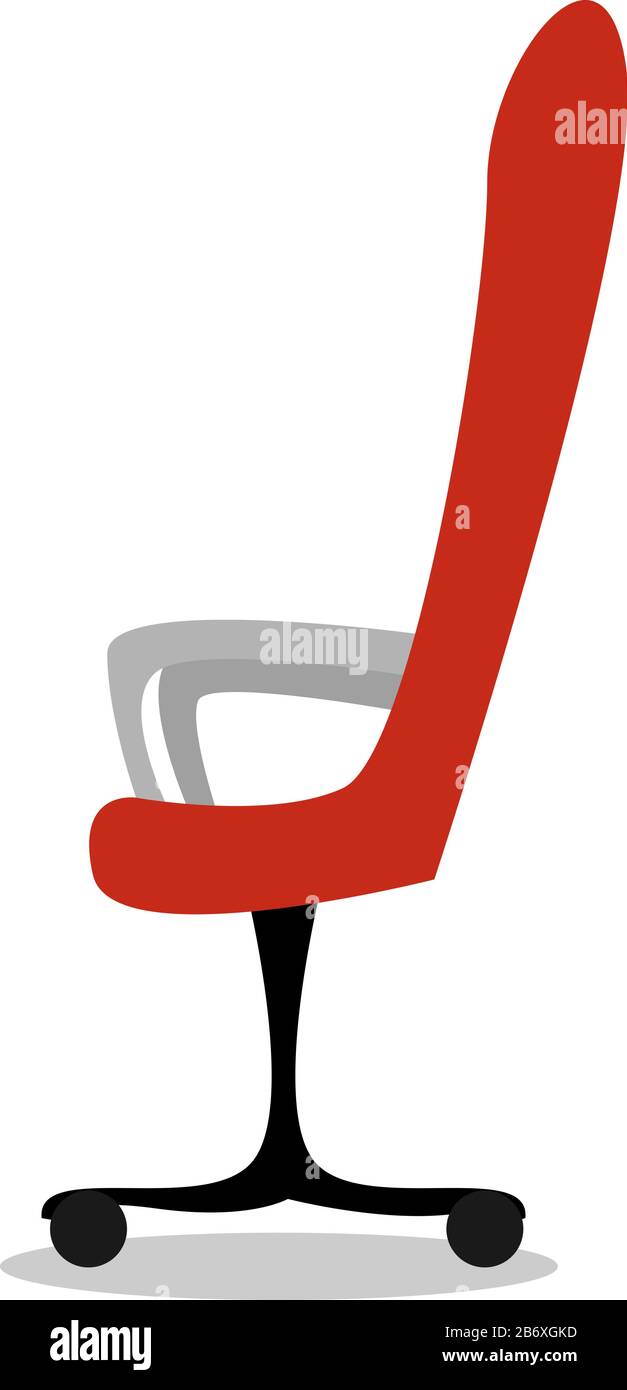 Red chair, illustration, vector on white background Stock Vector Image ...