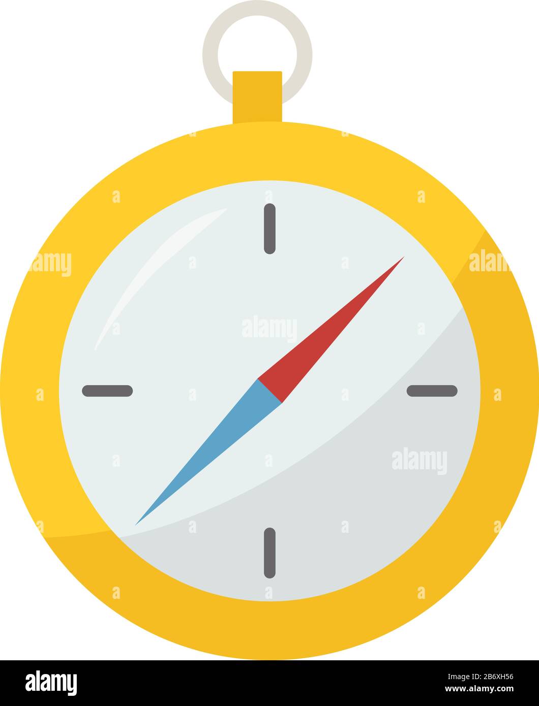 Golden compas, illustration, vector on white background Stock Vector ...