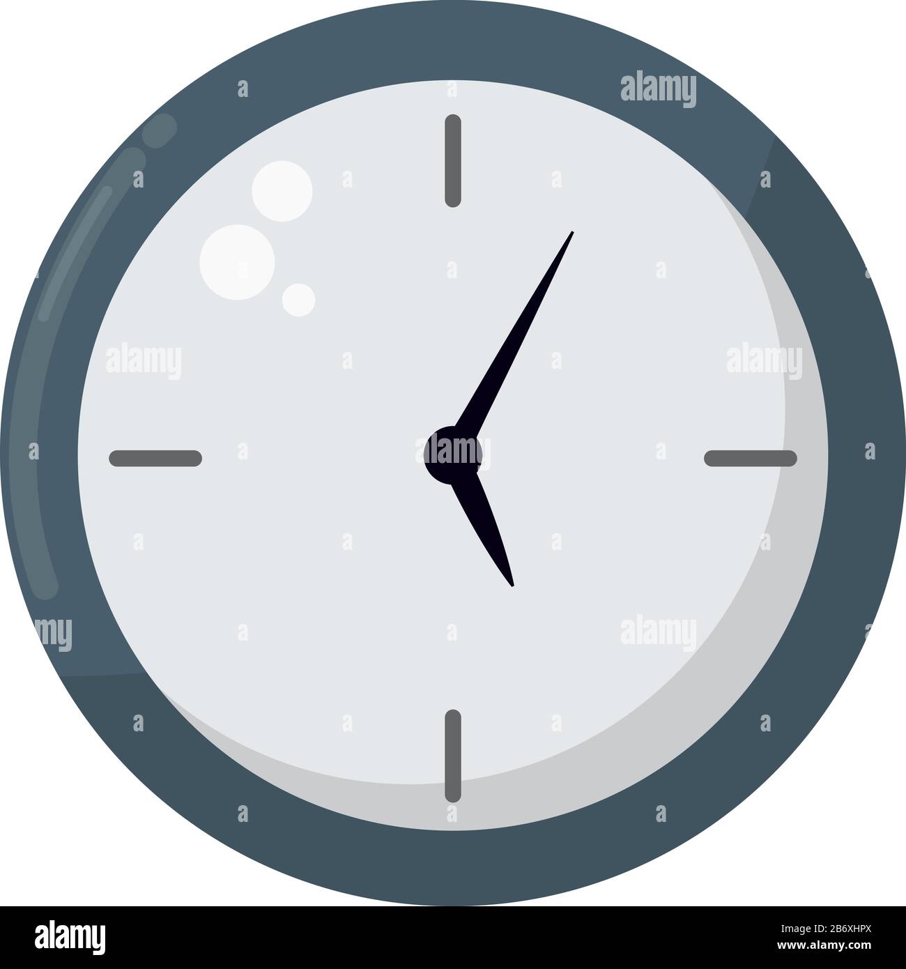 Blue clock Stock Vector Images - Alamy