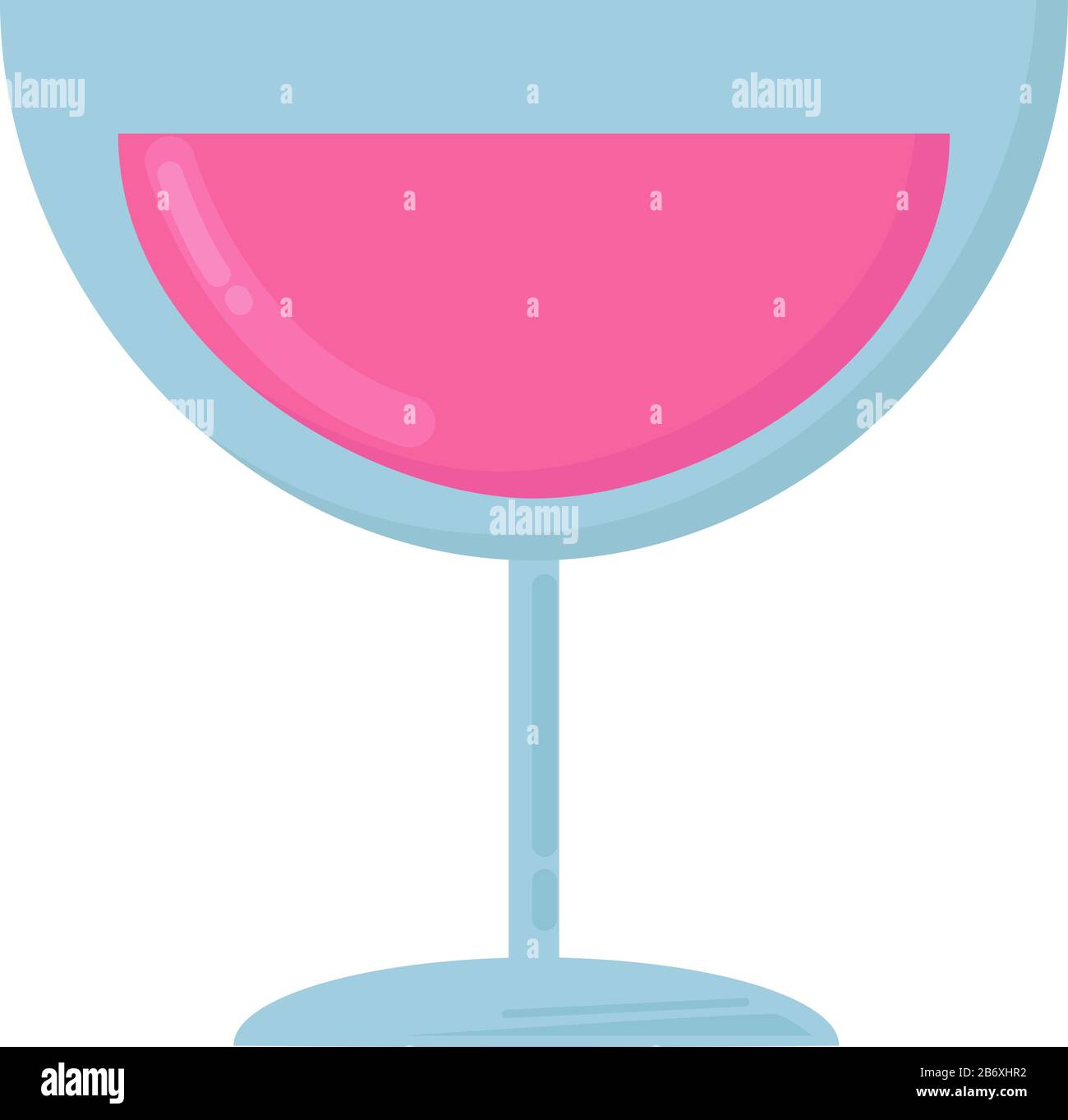 Glass of water pink background Stock Vector Images - Alamy