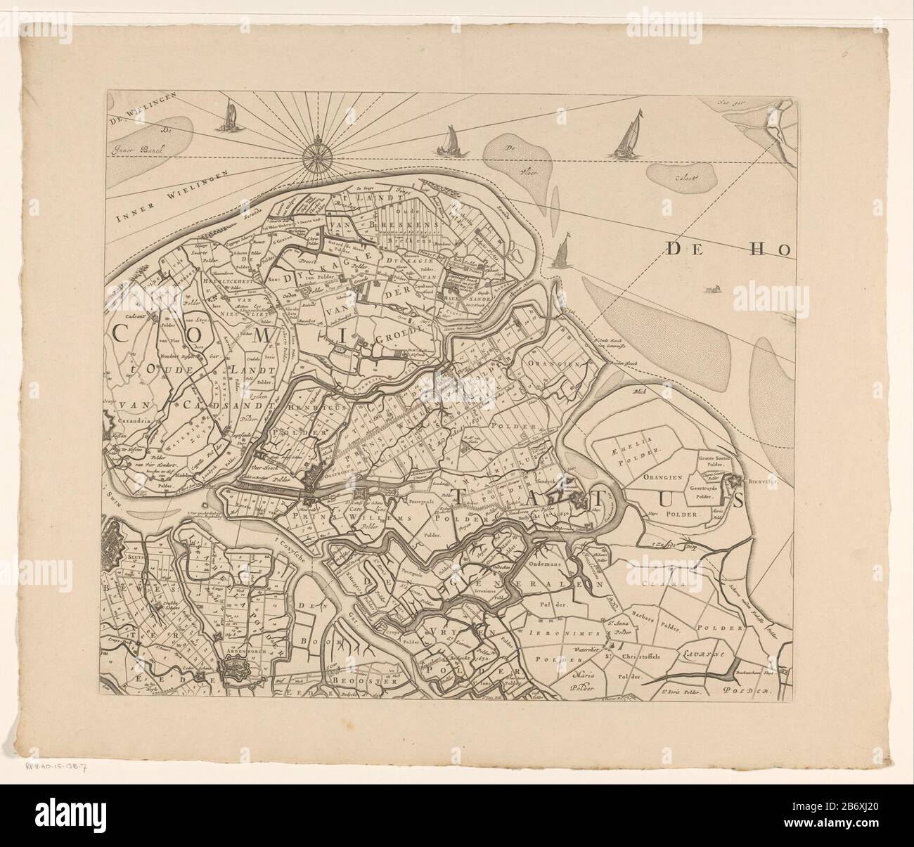 Map of zeeland hi-res stock photography and images - Alamy