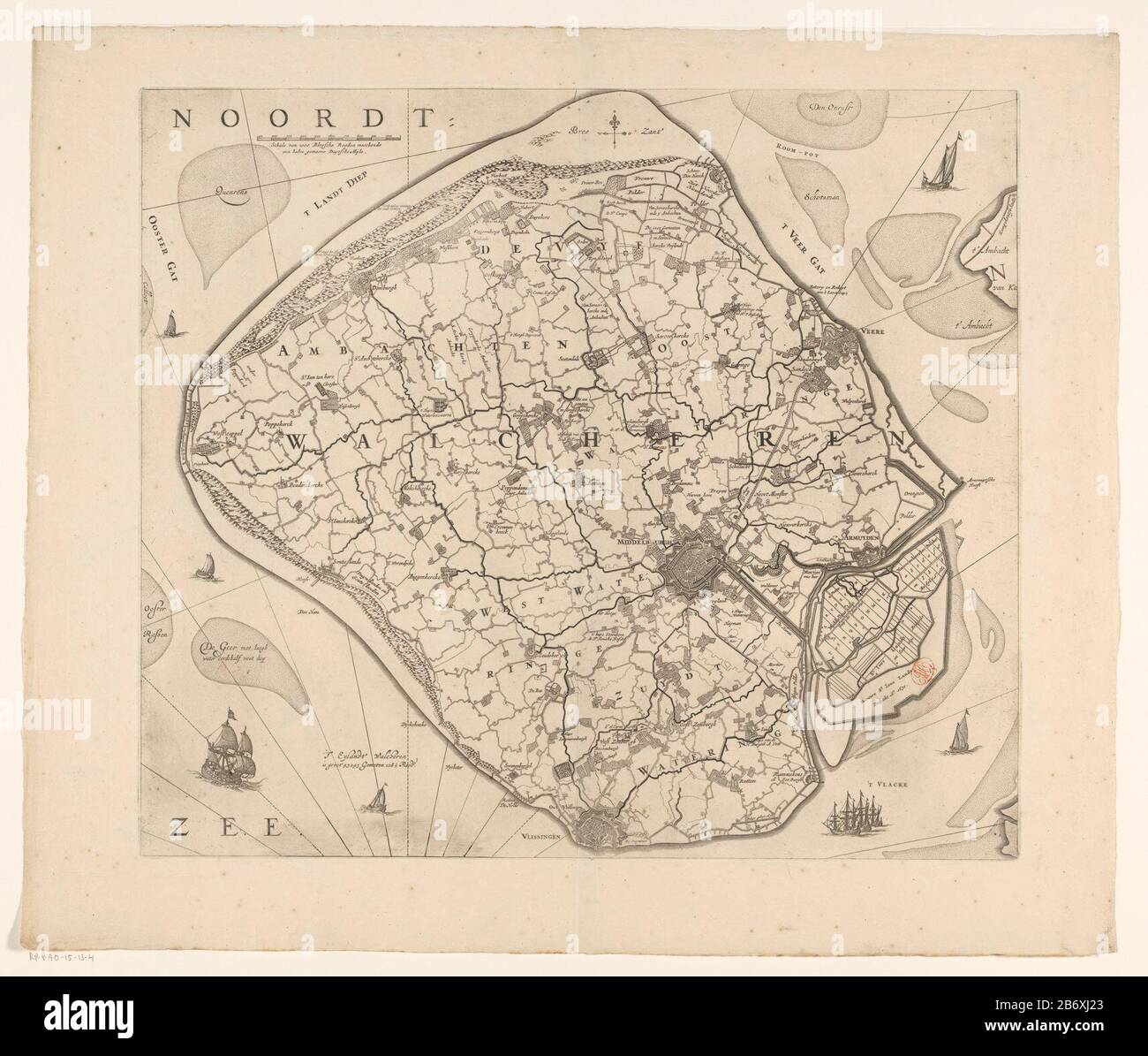 Kaart van zeeland hi-res stock photography and images - Alamy
