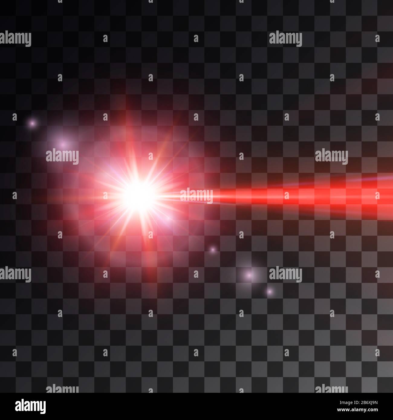 red laser beam, vector illustration Stock Vector Image & Art - Alamy