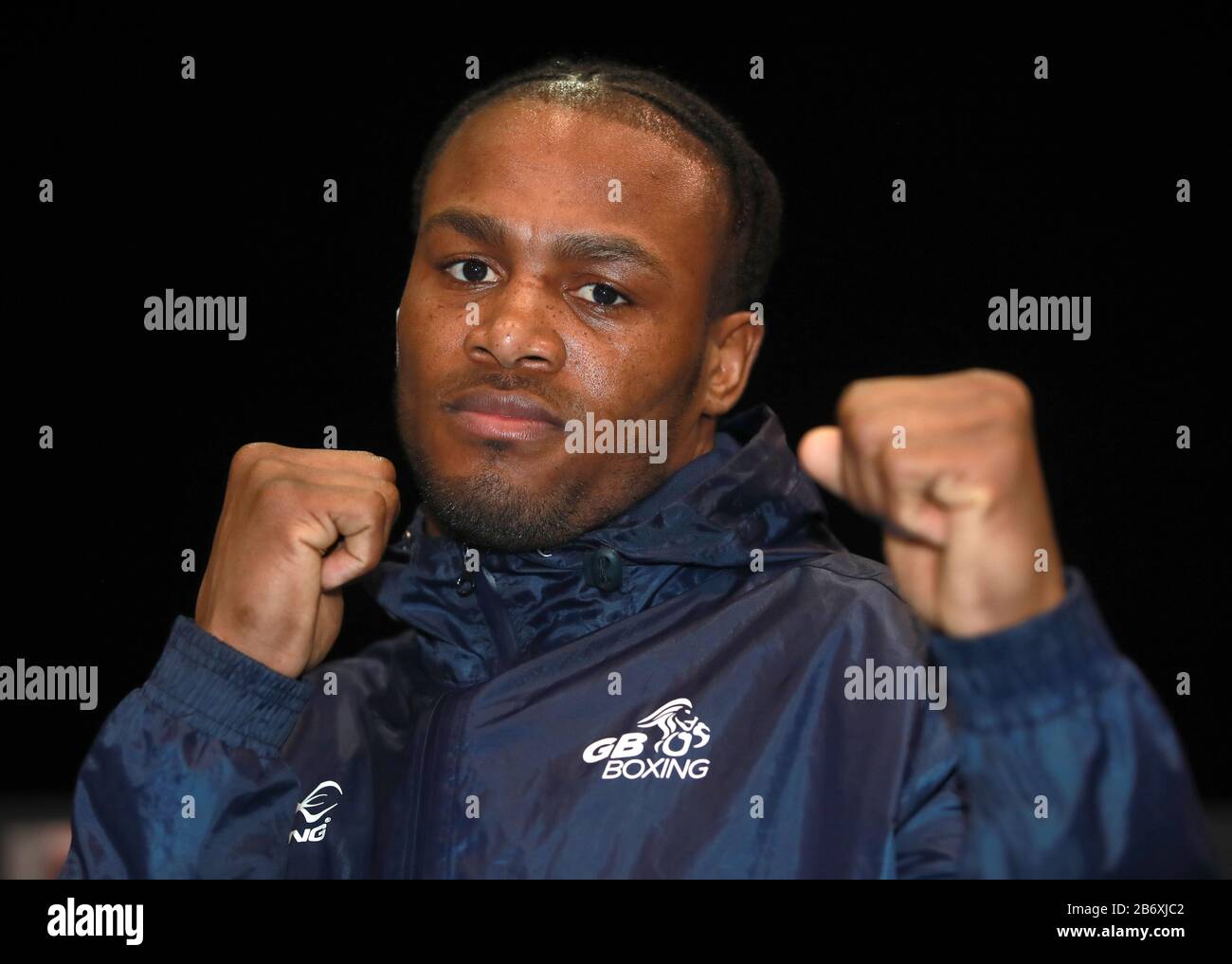 Great Britain's Cheavon Clarke during the media day at the Copper Box ...