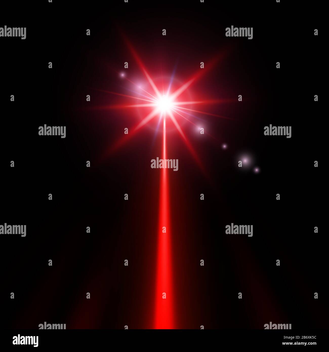 red laser beam, vector illustration Stock Vector Image & Art - Alamy