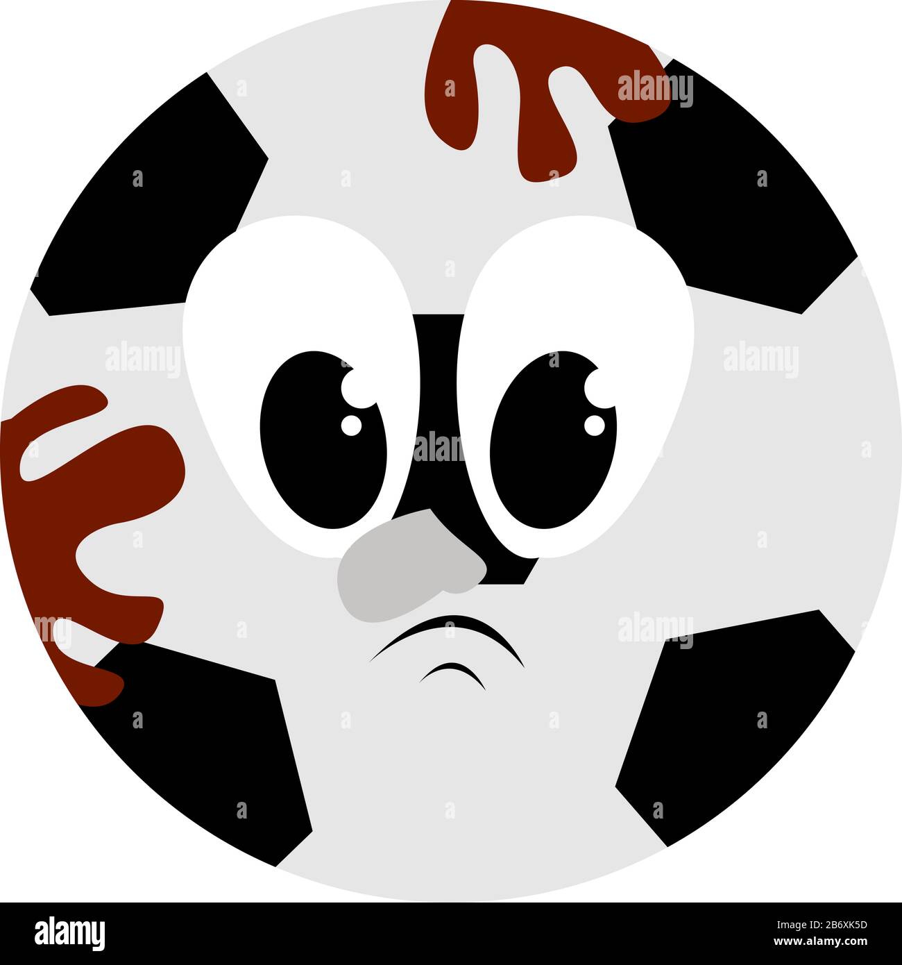 Dirty ball, illustration, vector on white background Stock Vector Image ...