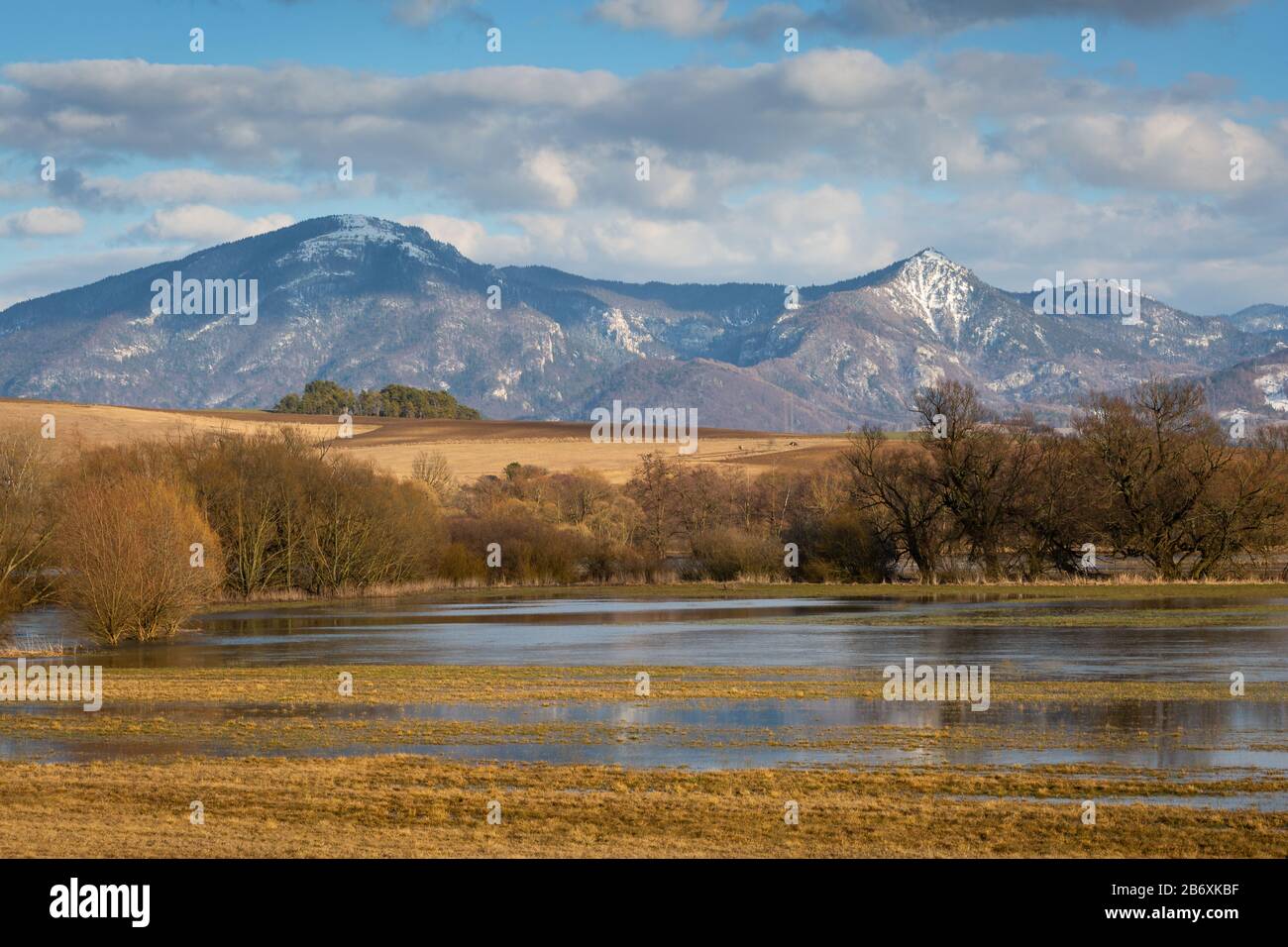 Turiec river nature reserve and Velka Fatra national park in Turiec ...