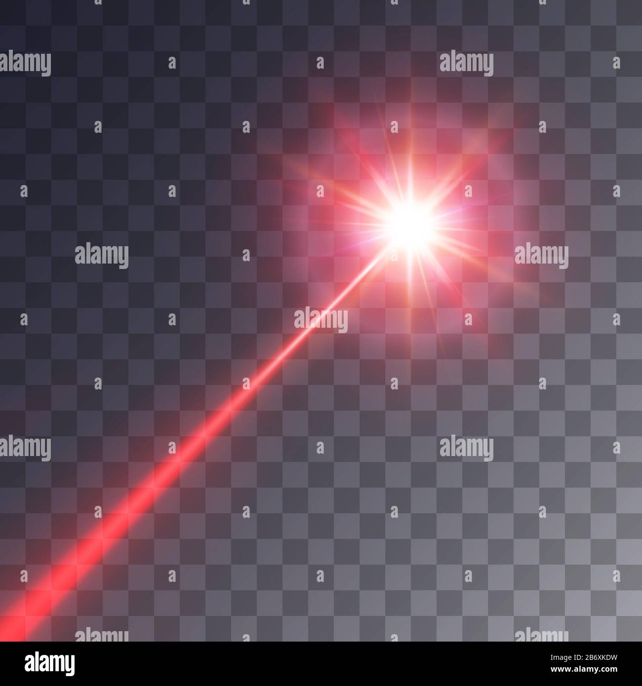 red laser beam, vector illustration Stock Vector Image & Art - Alamy