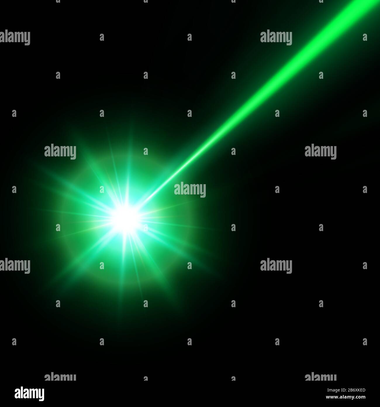 green laser beam, vector illustration Stock Vector Image & Art - Alamy