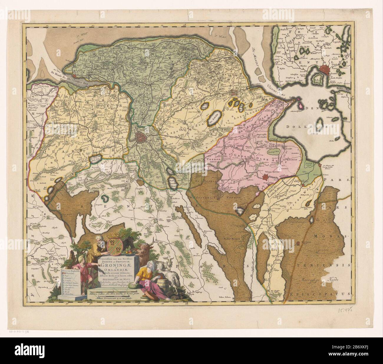 Bottom Left legend, title cartouche and scale two poles: Milli Aria ...
