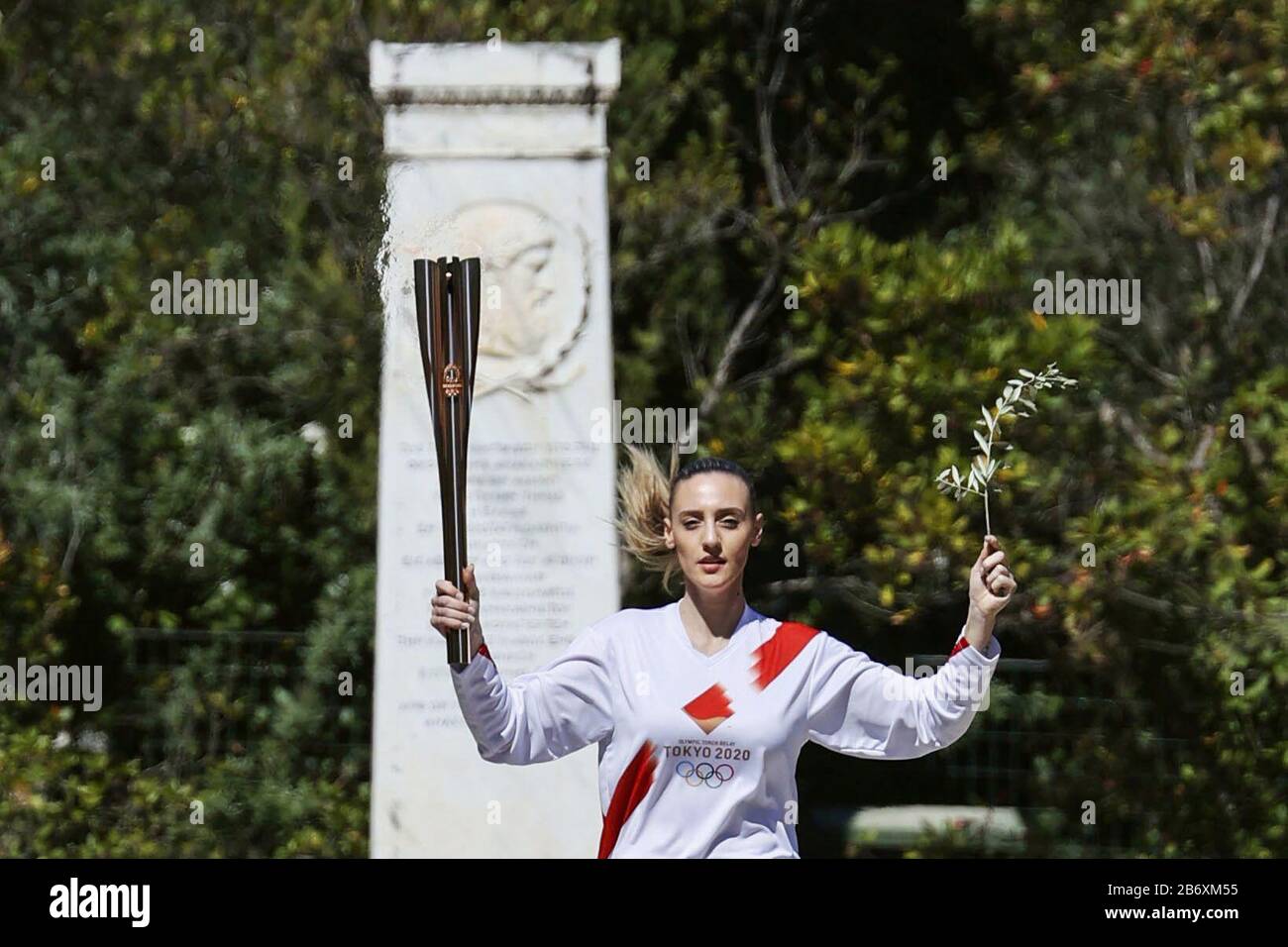 Rio Olympics shooting gold medalist Anna Korakaki is pictured before ...