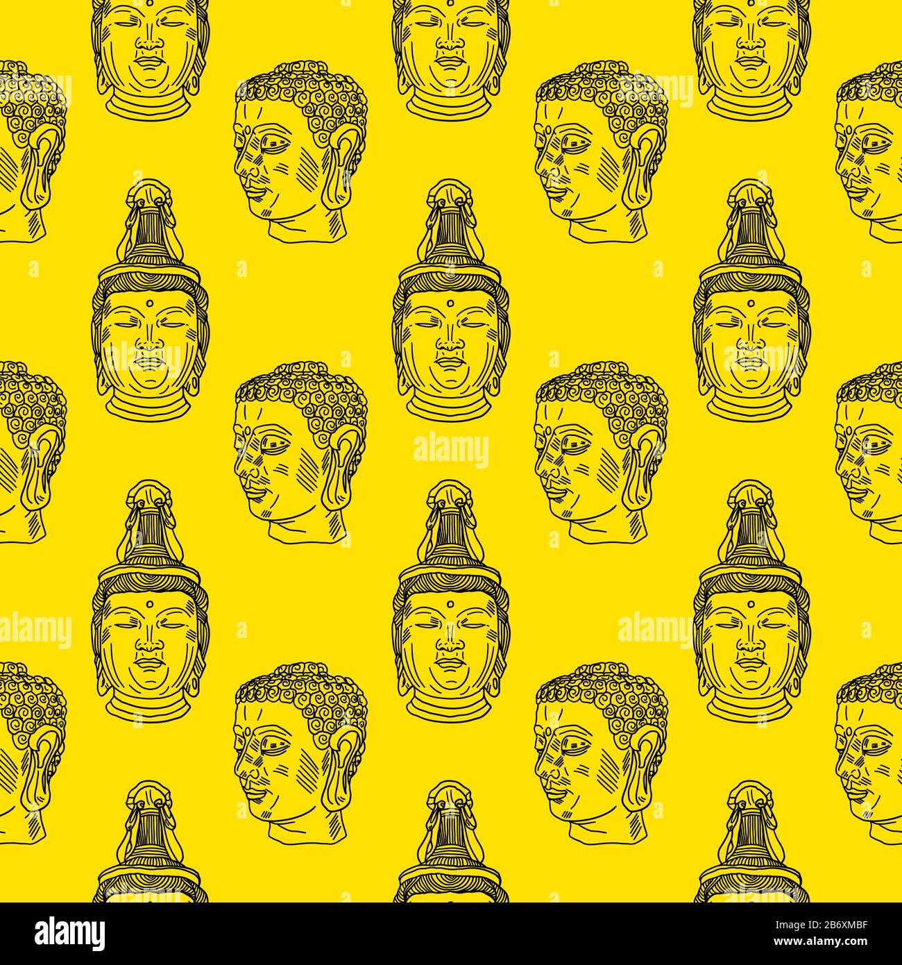 Man head pattern, illustration, vector on white background Stock Vector ...