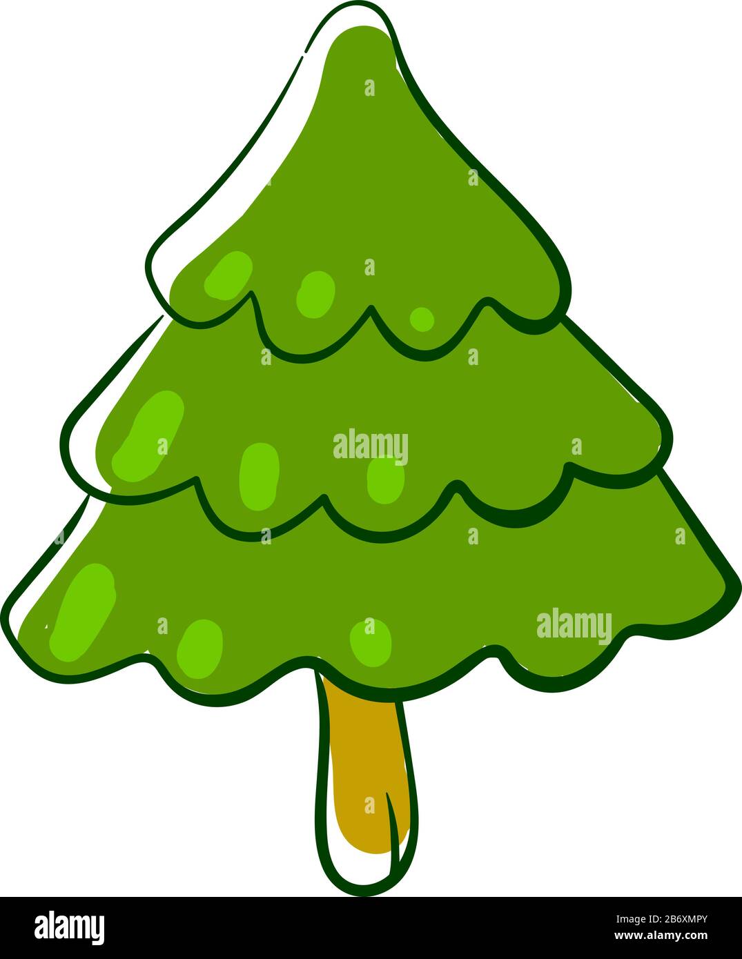 Magical landscape tree on Stock Vector Images - Alamy