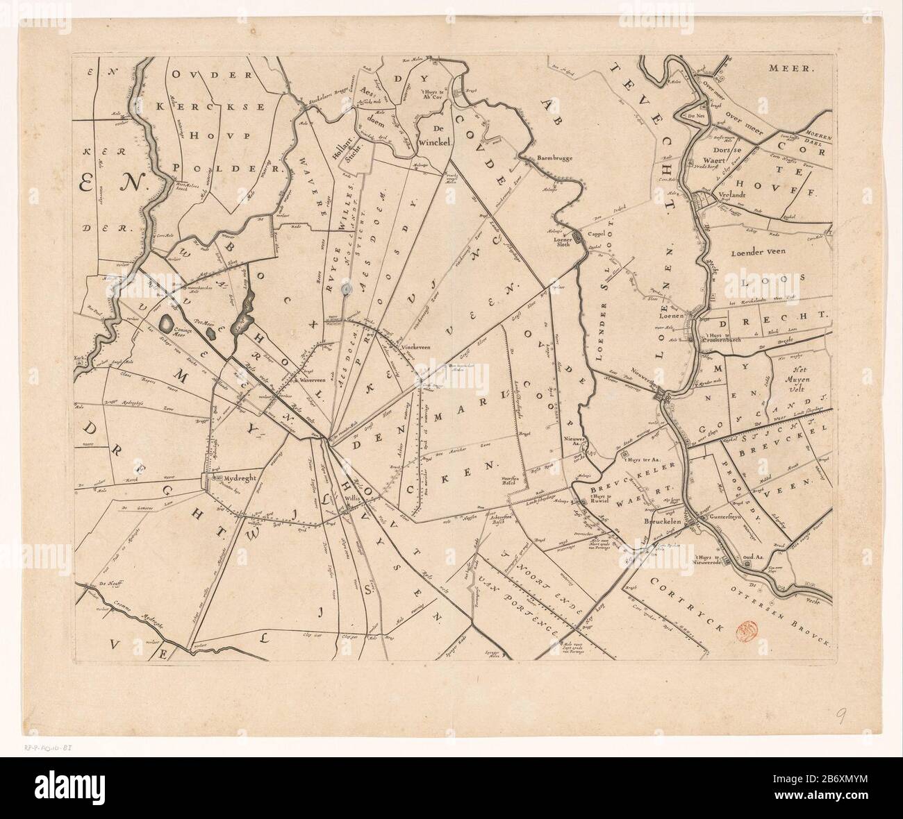 Danckerts map rijnland hi-res stock photography and images - Alamy