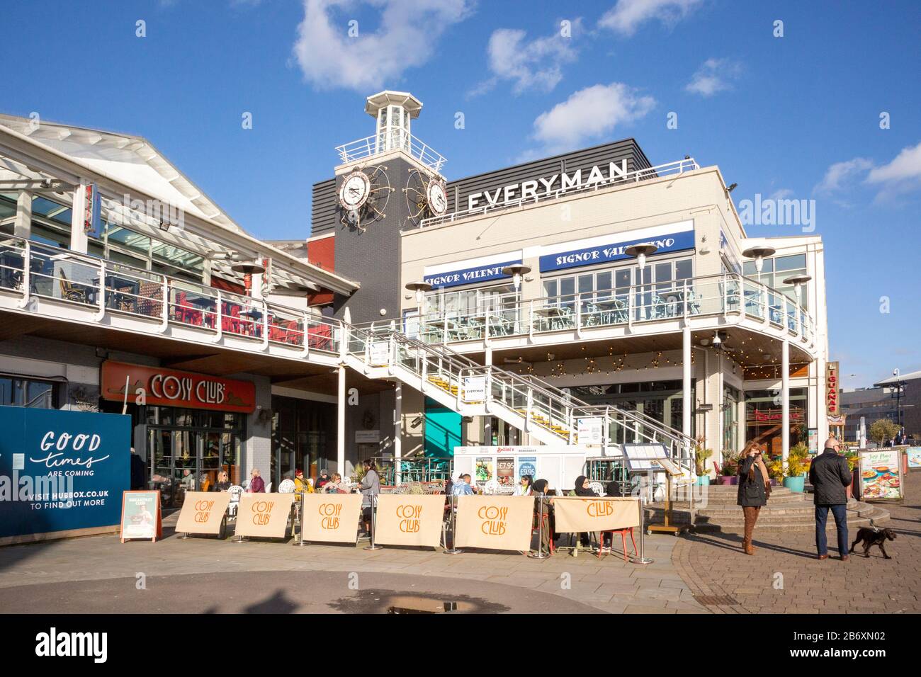 Leisure buildings and restaurants Cardiff Bay redevelopment at Mermaid ...