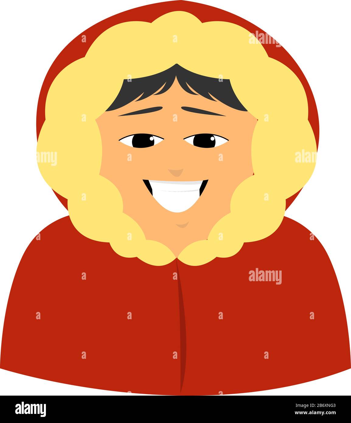 Eskimo man, illustration, vector on white background Stock Vector Image ...
