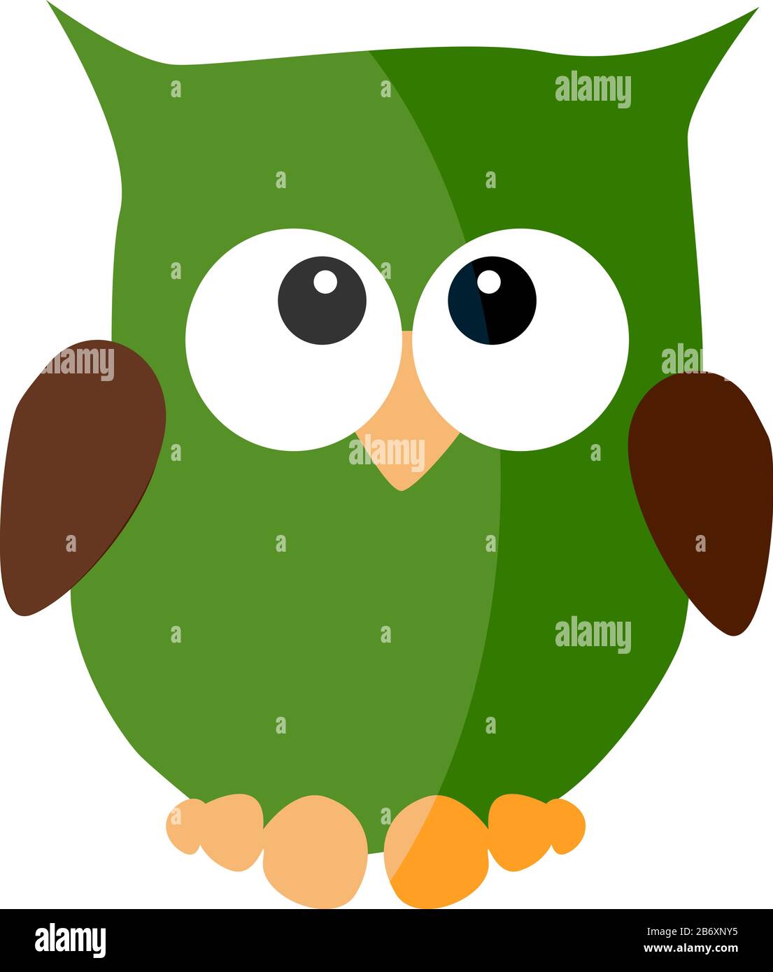 Green Owl Clip Art