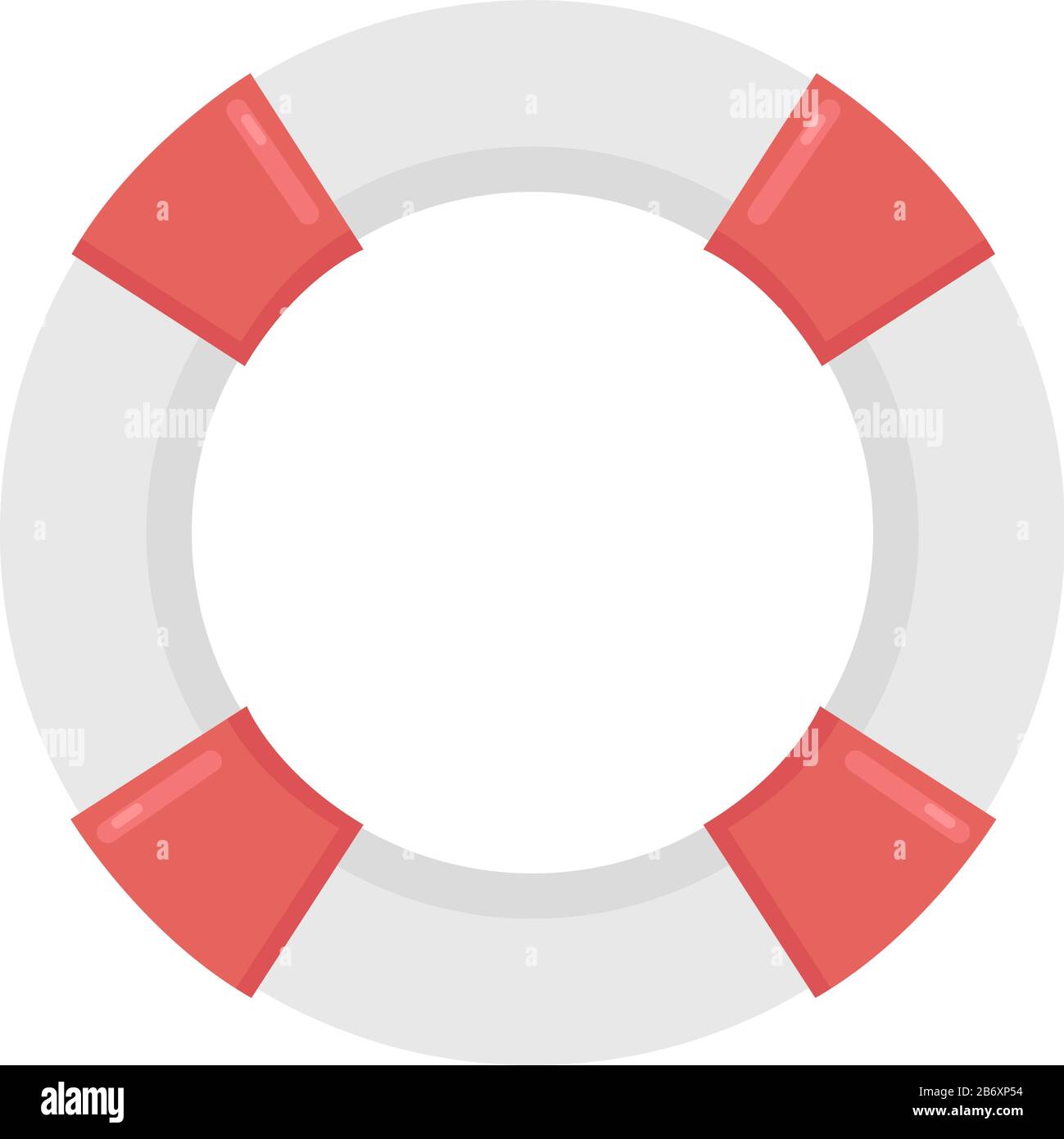 Lifeguard circle, illustration, vector on white background Stock Vector ...