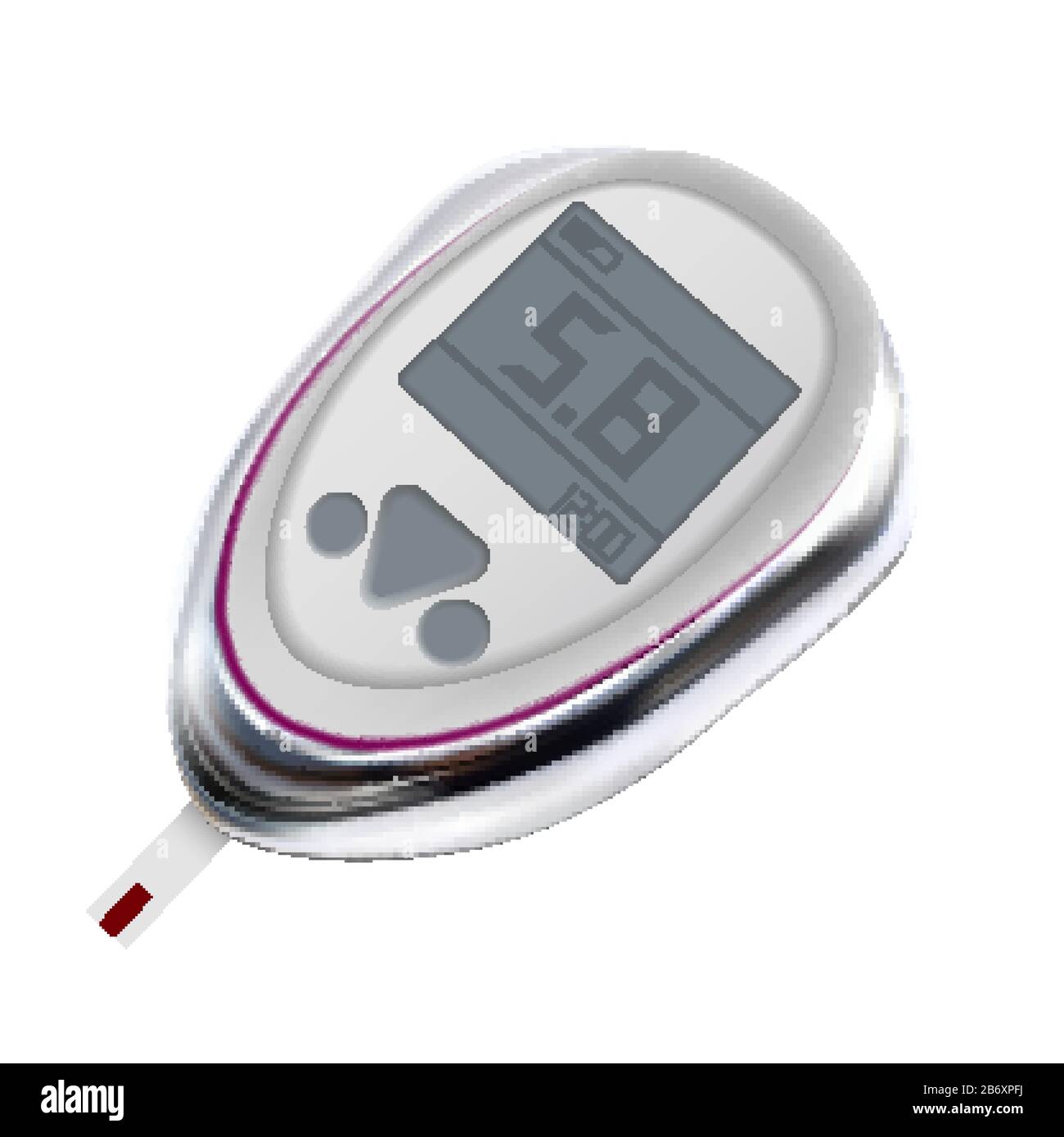 Monitoring sugar levels Stock Vector Images - Alamy