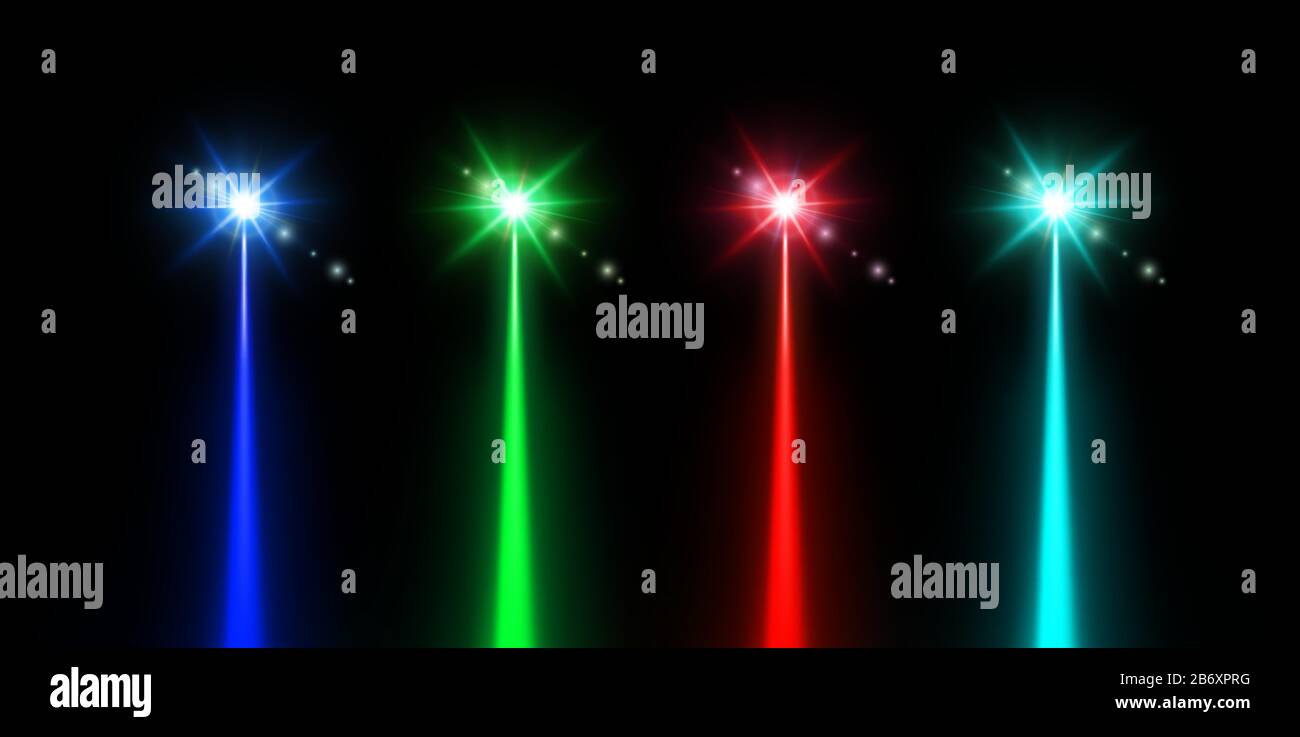laser beam set, vector illustration Stock Vector Image & Art - Alamy