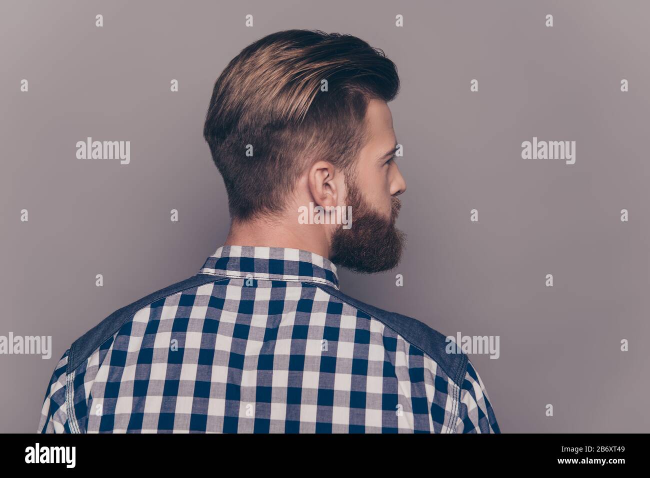 Healthy hair man hairstyle back hi-res stock photography and images - Alamy