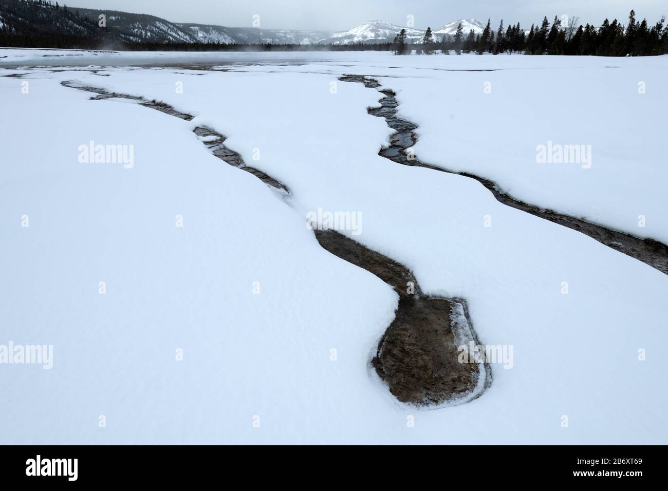 Grand prismatic spring winter hi-res stock photography and images - Alamy