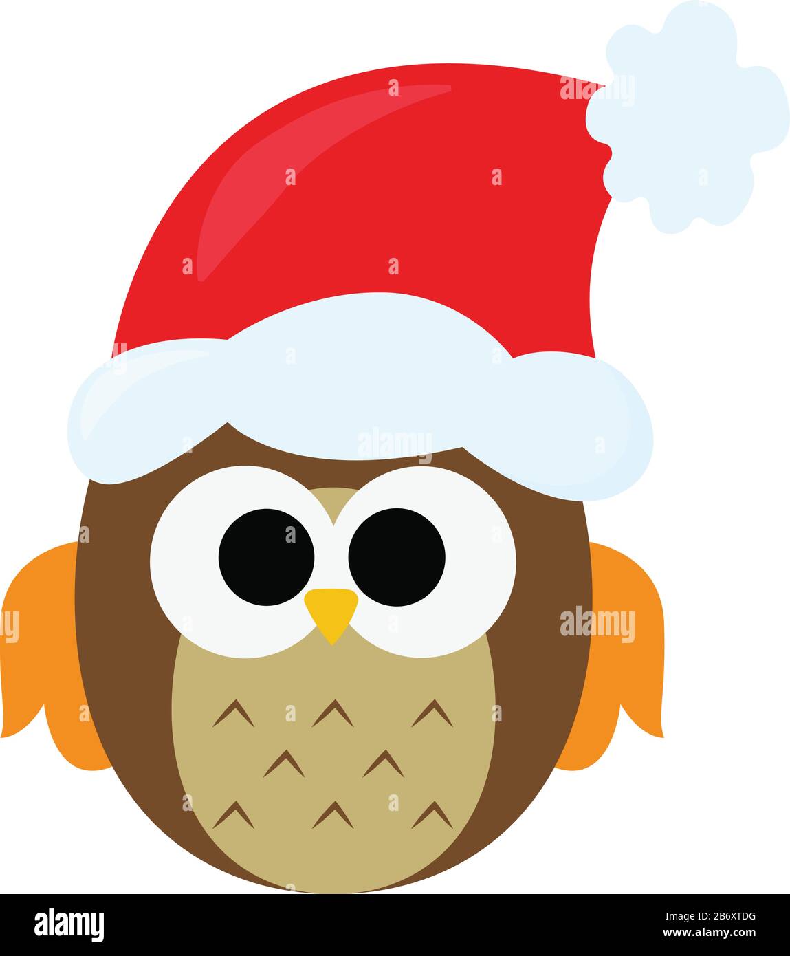 Christmas owl santa hat Stock Vector Images - Alamy