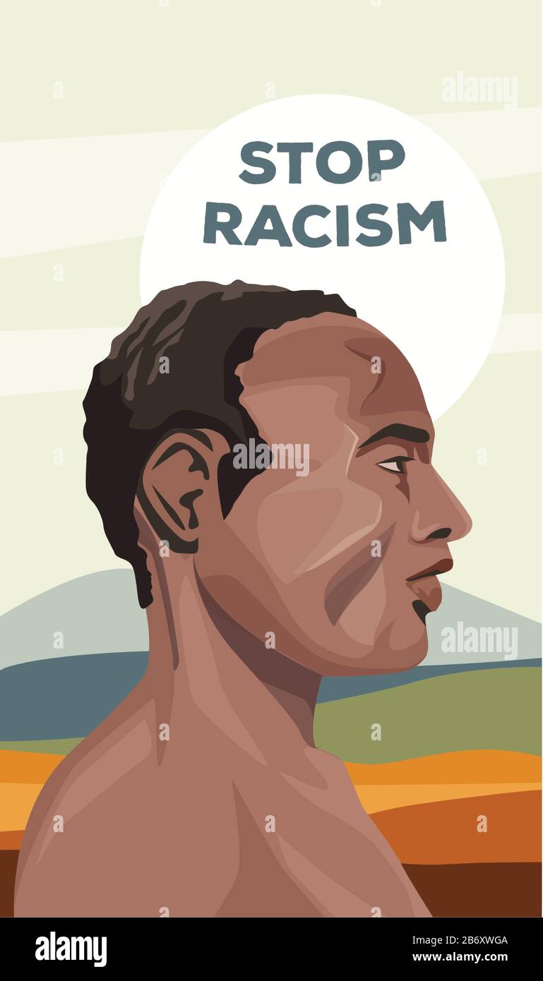 Stop racism campaign afro man hi-res stock photography and images - Alamy