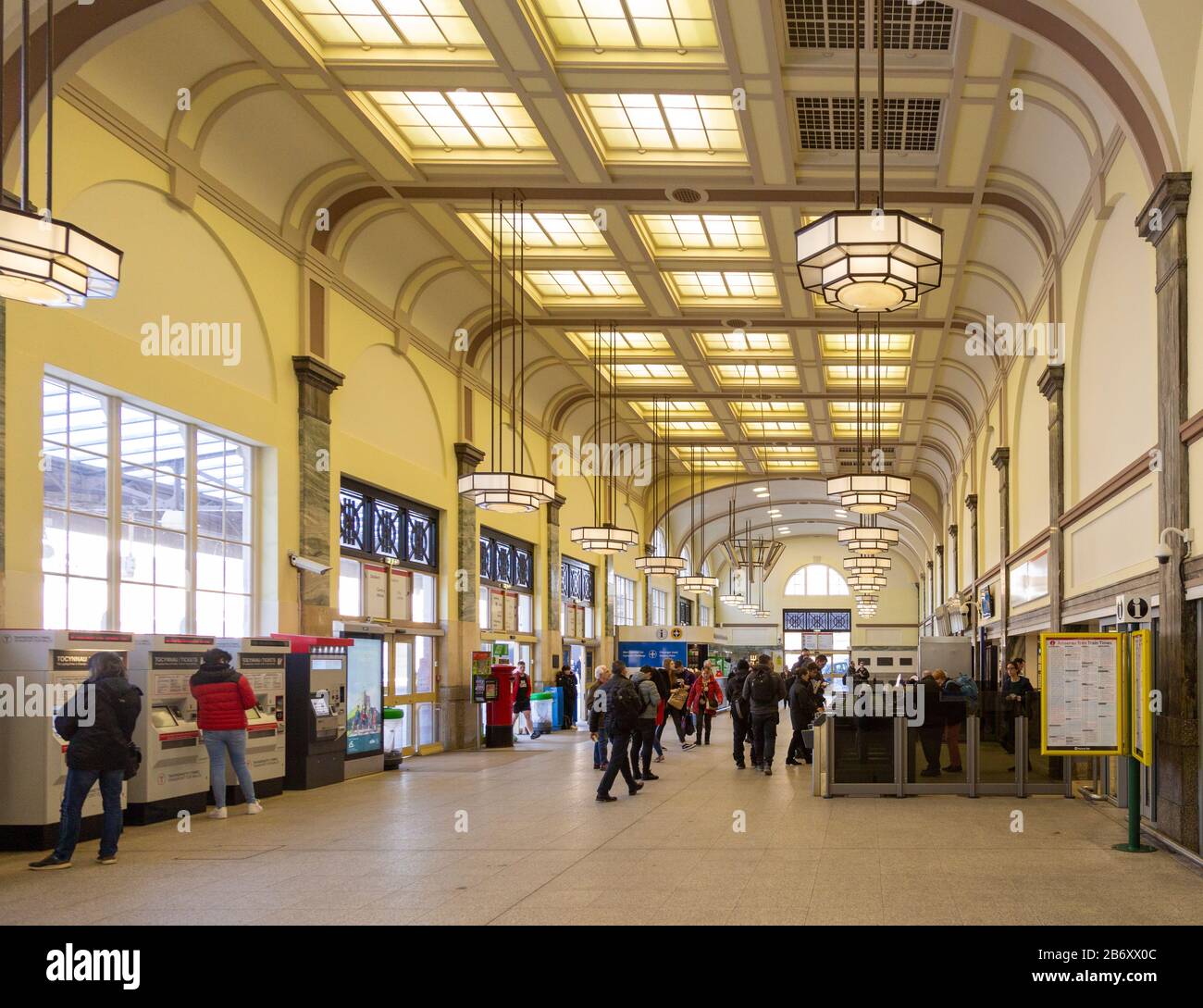 Inside cardiff central station hi-res stock photography and images - Alamy