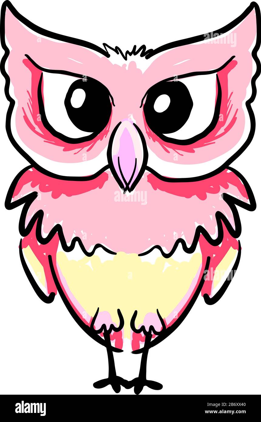 Cut Outs Pink Owl