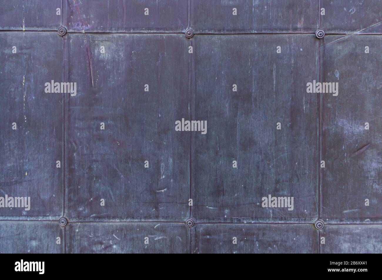 Copper gate and entrance gate made of individual flanged copper ...