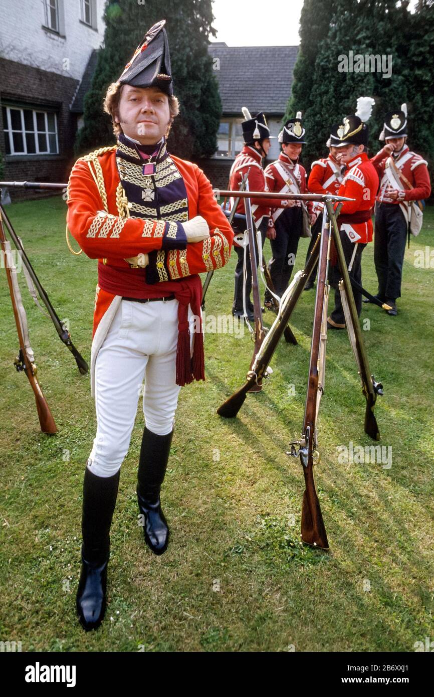 The Battle of Waterloo 175th anniversary re-enactment on June 19th 1990 Stock Photo - Alamy